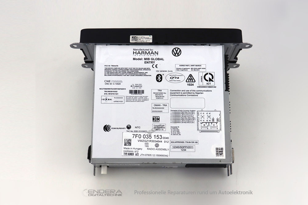 VW Arteon MIB Discover Media Tonausfall Reparatur | Endera ...